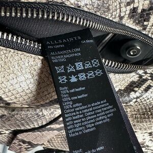 All Saints | Bags | All Saints Sliver Snake Backpack | Poshmark
